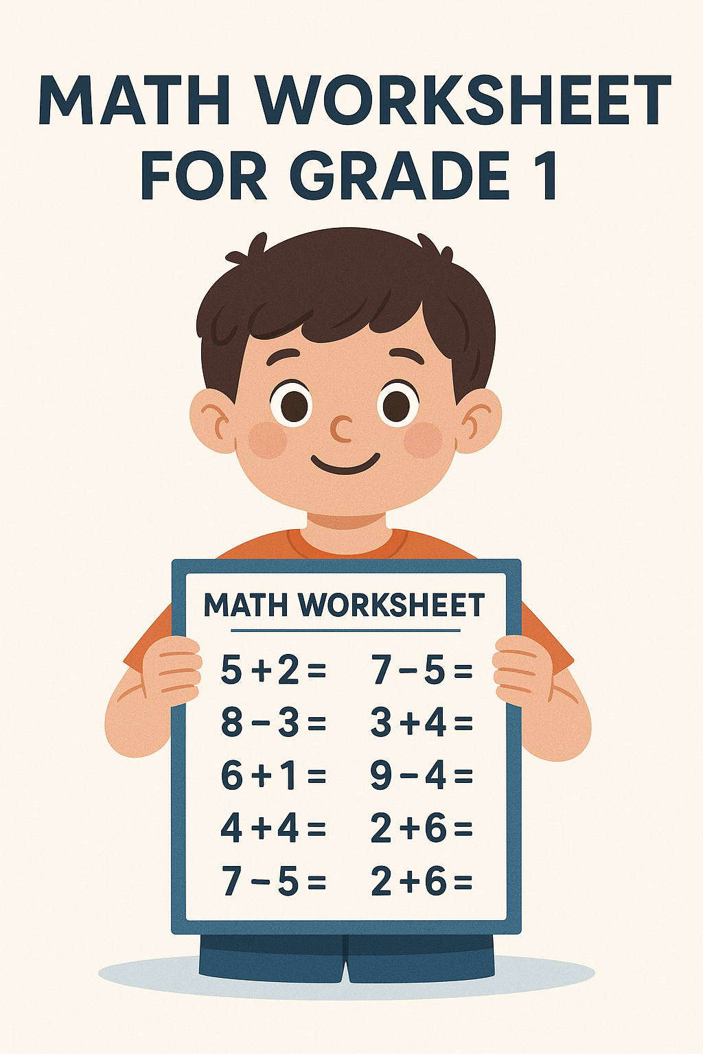 Class 1 Math Worksheet